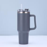 China OEM ODM Stainless Steel 40 Oz Travel Mug With Handle And Straw for sale