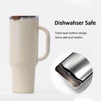 China OEM ODM Quencher Cups Stainless Steel Vacuum Travel Mug 40oz Tumbler With Handle for sale