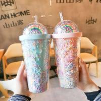 China OEM ODM 550ml Plastic Tumblers With Lids And Straws BPA Free for sale