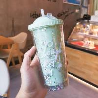 China OEM ODM 550ml Plastic Tumblers With Lids And Straws BPA Free for sale