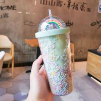China OEM ODM 550ml Plastic Tumblers With Lids And Straws BPA Free for sale