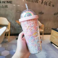 China OEM ODM 550ml Plastic Tumblers With Lids And Straws BPA Free for sale