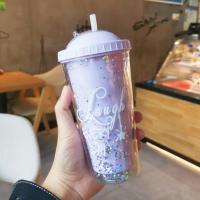 China OEM ODM 550ml Plastic Tumblers With Lids And Straws BPA Free for sale