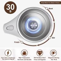 China 304# 316# 18/8 Stainless Steel Automatic Rechargeable Self Stirring Mug for sale