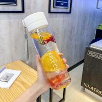 China Food Grade High Temperature Resistance Leakproof Frosted Plastic Water Bottle With Strap for sale