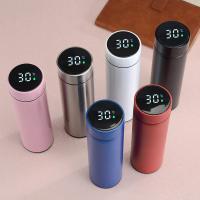 China Temperature Display Thermos Digital Smart Water Bottle 500ML for sale