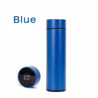 China Temperature Display Thermos Digital Smart Water Bottle 500ML for sale
