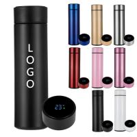 China Temperature Display Thermos Digital Smart Water Bottle 500ML for sale