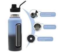 China Custom 950ml 32oz Vacuum Insulated Water Jug Sports Stainless Steel Water Bottle for sale