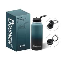 China Custom 950ml 32oz Vacuum Insulated Water Jug Sports Stainless Steel Water Bottle for sale