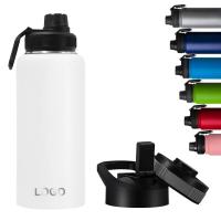 China Custom 950ml 32oz Vacuum Insulated Water Jug Sports Stainless Steel Water Bottle for sale