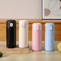 China Food Grade PP Filter Stainless Steel Bouncing Lid Thermos Vacuum Cup for sale
