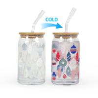 China 24ozcolor Changing Plastic Cup Christmas Tumbler With Straw for sale