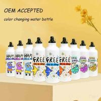 China 500ml Color Change Aluminum Water Bottles With Logo For Kids for sale