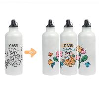 China 500ml Color Change Aluminum Water Bottles With Logo For Kids for sale