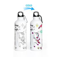 China 500ml Color Change Aluminum Water Bottles With Logo For Kids for sale
