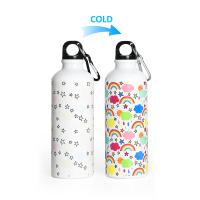 China 500ml Color Change Aluminum Water Bottles With Logo For Kids for sale