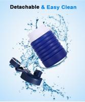 China Eco Friendly Collapsible Sport Silicone Portable Foldable Water Bottle Non Toxic for sale