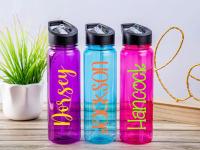 China 24oz Personalised Custom Sports Water Bottles With Logo OEM ODM for sale