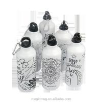 China Aluminum Alloy Custom Color Changing Water Bottle Anti Corrosion Coating for sale