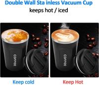 China Customized Reusable Double Walled Insulated Mug Coffee Cups 510ml 380ml for sale
