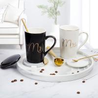 China 2 Pack 14Oz Personalised Mr And Mrs Mugs Set Dishwasher Safe for sale