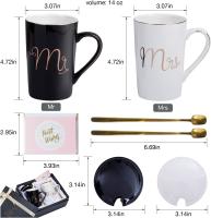 China Wedding Gifts Mr And Mrs Ceramic Cups for sale