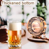 China 20OZ Glass Beer Mugs With Handles Dishwasher And Microwave Safe for sale