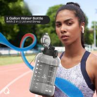 China Gym Time Marked Water Bottle 40oz 68oz 128oz Direct Drinking for sale