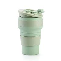 China 350ml 500ml Silicone Travel Coffee Cup Collapsible OEM ODM for sale