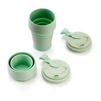 China 350ml 500ml Silicone Travel Coffee Cup Collapsible OEM ODM for sale