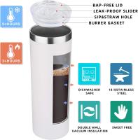 China HASLE OUTFITTERS Double Wall Stainless Steel Slim Insulated Tumbler 20 Oz for sale