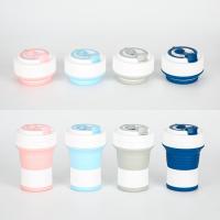 China 25*5cm Eco Friendly Collapsible Coffee Cup Silicone Travel Mug OEM for sale