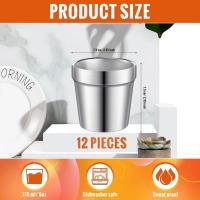 China 6 Ounces Insulated Stainless Steel Drinking Cups Stackable for sale