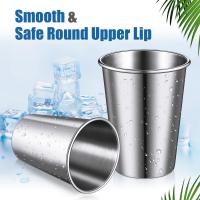 China 16 Pack Cylindrical Custom Stainless Steel Cups Shatterproof for sale