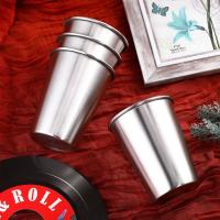 China 16 Pack Cylindrical Custom Stainless Steel Cups Shatterproof for sale