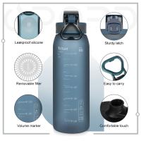 China Opard 30oz Tritan Reusable Plastic Sports Water Bottle With Leak Proof Flip Top Lid BPA Free for sale