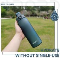 China Opard 30oz Tritan Reusable Plastic Sports Water Bottle With Leak Proof Flip Top Lid BPA Free for sale