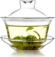 China OEM ODM Double Walled Glass Cups / Mugs With Infuser Basket for sale