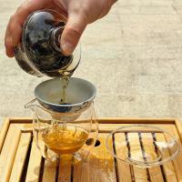 China OEM ODM Double Walled Glass Cups / Mugs With Infuser Basket for sale