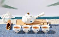 China 1000ml Glass Teapot with Removable Infuser, Stovetop Safe Tea Kettle, Blooming and Loose Leaf Tea Maker Set for sale
