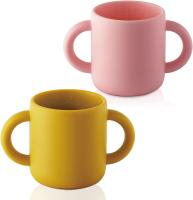 China Chip Resistant Silicone Toddler Cups  8oz Training Open Cups For Toddlers 1-3 for sale