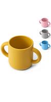 China 2 ears Silicone Training Cups for Baby and Kids, Toddler Learning Cups with Handles, BPA Free, Microwave and Dishwasher for sale
