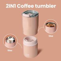 China 2 In 1 Stainless Steel Tumblers With Handle For Home And Office for sale