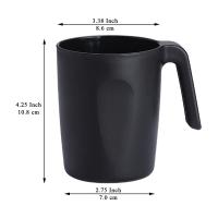 China Plastic Cups With Handles 15oz Reusable Water Cup For Camping for sale