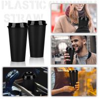 China 16oz BPA Free Personalized Reusable Plastic Coffee Cups With Lids for sale