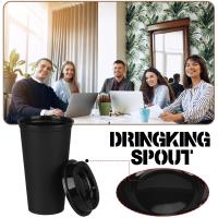 China 16oz BPA Free Personalized Reusable Plastic Coffee Cups With Lids for sale