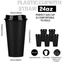 China 16oz BPA Free Personalized Reusable Plastic Coffee Cups With Lids for sale