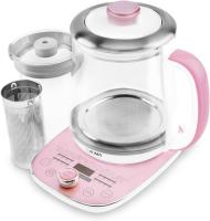 China 1.7L Glass Electric Kettle With Tea Infuser Quick Heating Filtered Spout for sale
