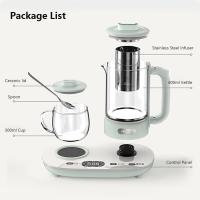 China 300ml & 600ml Glass Tea Pot Infuser Kettle With Infuser Heating Boiling for sale